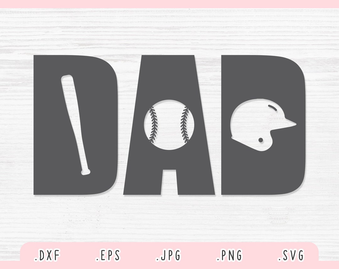 Baseball Dad SVG, Dxf, Jpg, Png, Eps, Baseball Dad Cut File Cricut ...