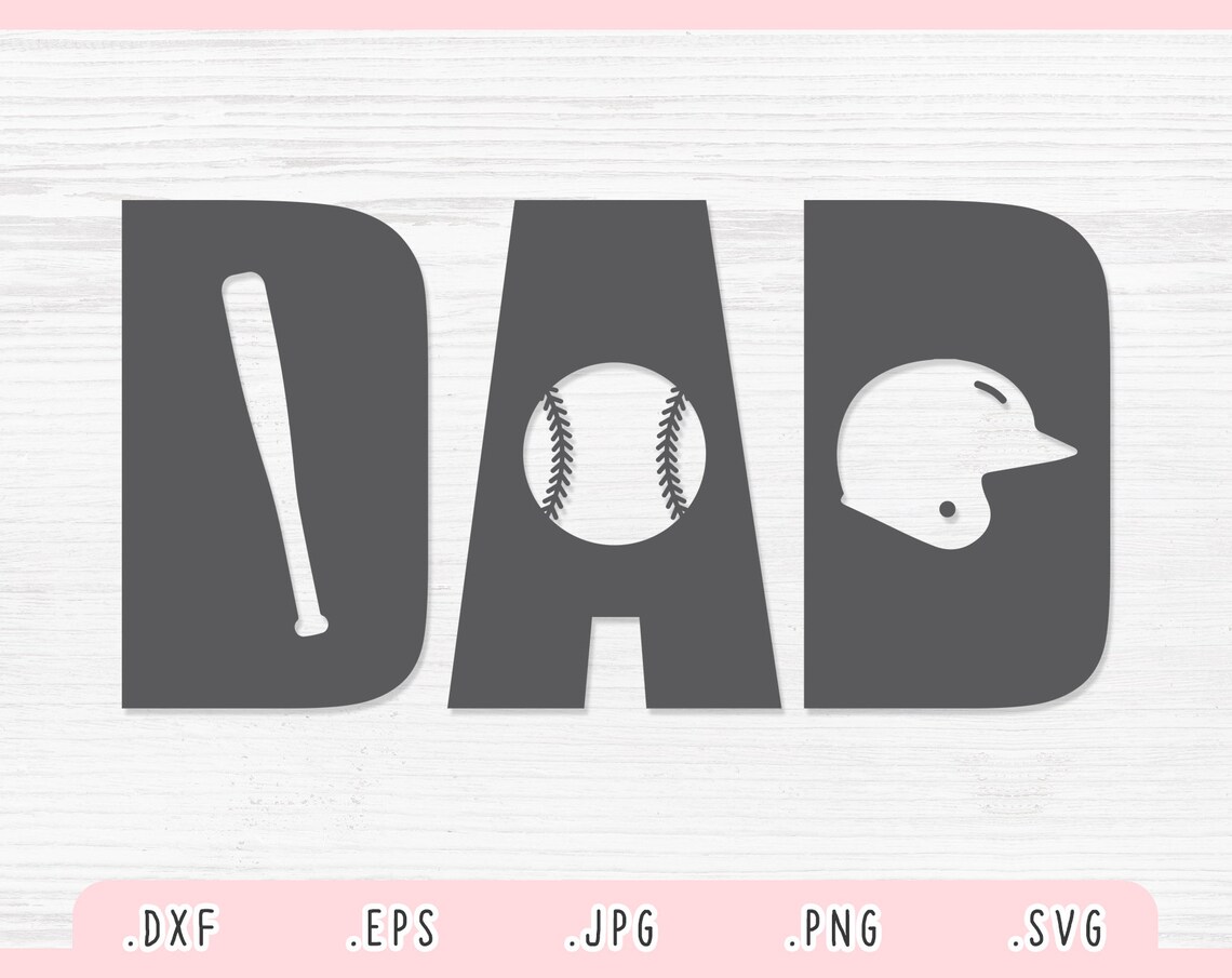 Baseball Dad SVG Dxf Jpg Png Eps Baseball Dad Cut File - Etsy