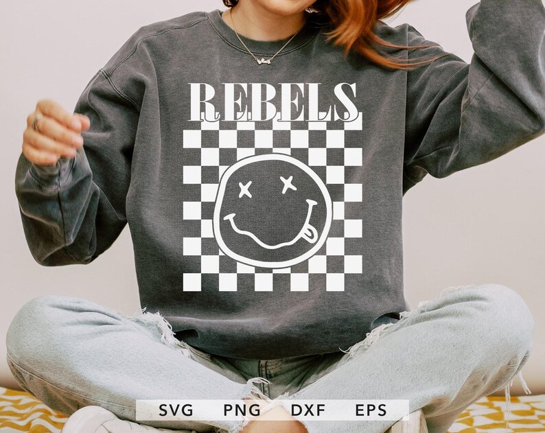 Retro Rebels SVG, PNG, Dxf, Eps, Rebels Sport Shirt Sublimation Design ...
