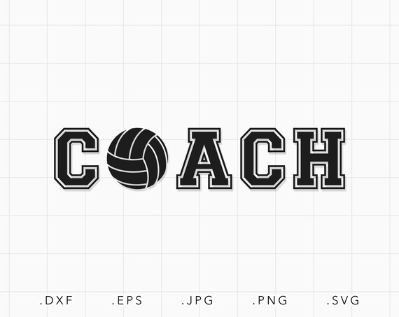 Volleyball Coach SVG Dxf Jpg Png Eps Volleyball Cut File - Etsy Hong Kong