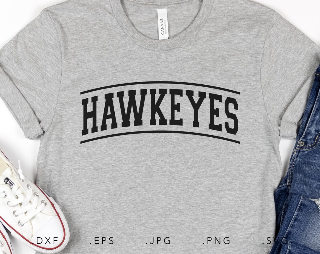 Hawkeyes Varsity Arched SVG PNG dxf Jpg Eps Hawkeyes - Etsy