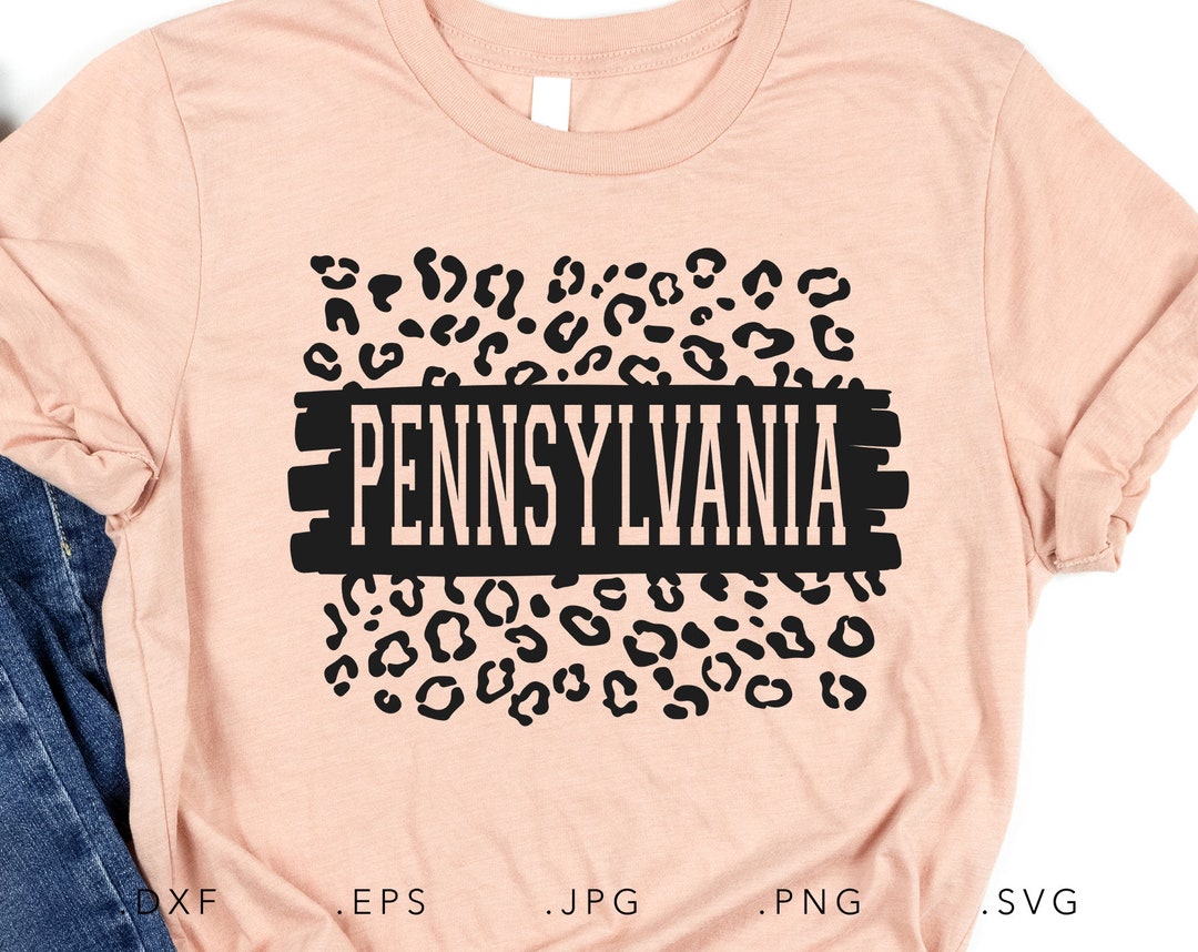 Pennsylvania Leopard Print SVG DXF JPG Png Eps Cricut Silhouette Cut ...
