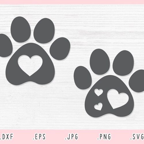 Paw Print Instant Digital Download Svg Png Dxf and Eps - Etsy
