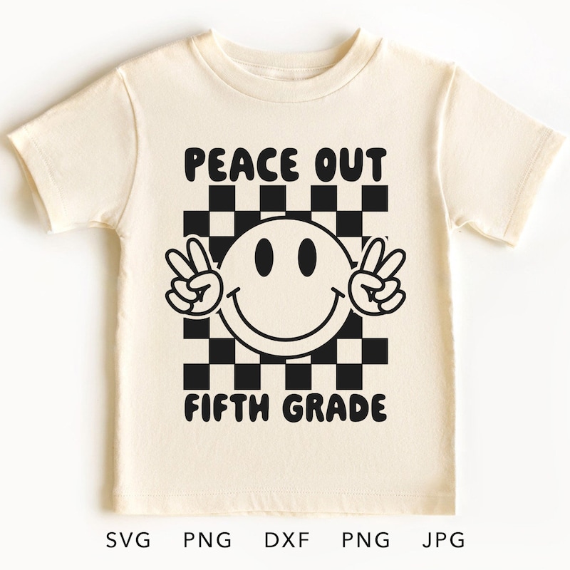 Peace Out Fifth Grade - Etsy
