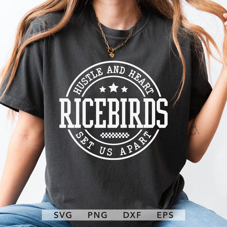 Ricebirds SVG, PNG, Dxf, Eps, Ricebirds Team Spirit Shirt Sublimation ...