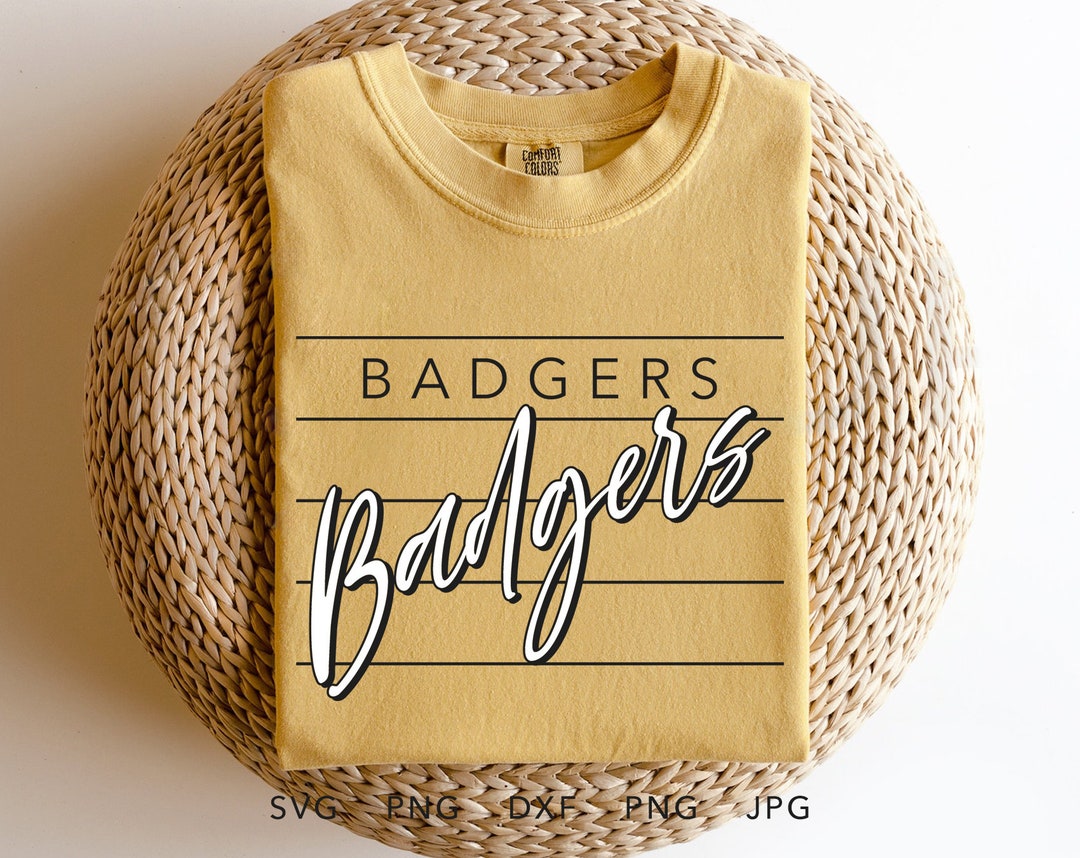 Badgers SVG, PNG, Dxf, Jpg, Eps, Trendy Badgers Sport Shirt Sublimation ...