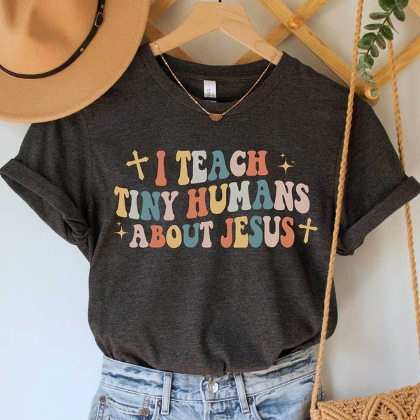 I Teach Tiny Human About Jesus Shirt - Etsy