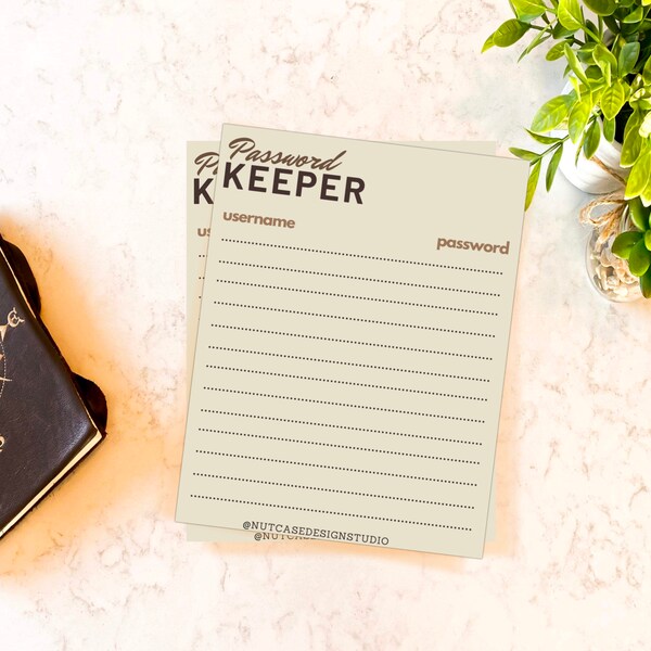 Password Keeper - Etsy