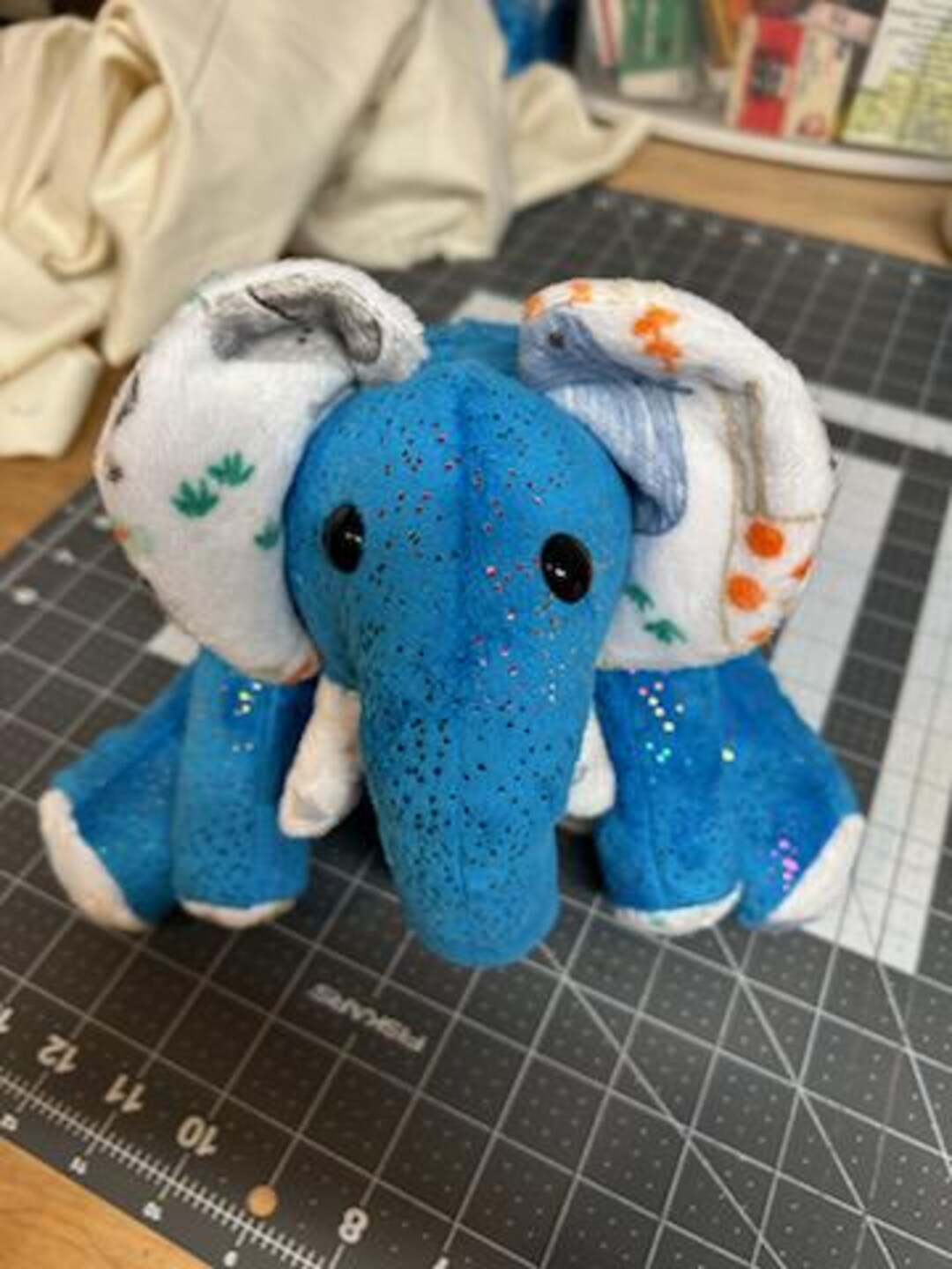 Eli Elephant (blue Cuddle) - Etsy