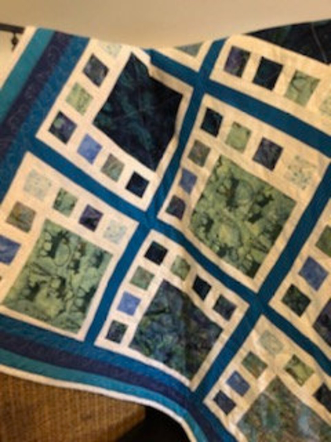 Alaskan Quilt (shades of Blue) - Etsy