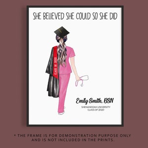 Medical Art Print Nurse Gift Nursing School Graduation Gift - Etsy ...