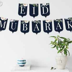 Eid Mubarak Banner, Instant Printable Digital Download PDF, Happy Eid ...