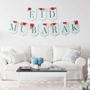 Eid Mubarak Banner, Instant Printable Digital Download PDF, Happy Eid ...
