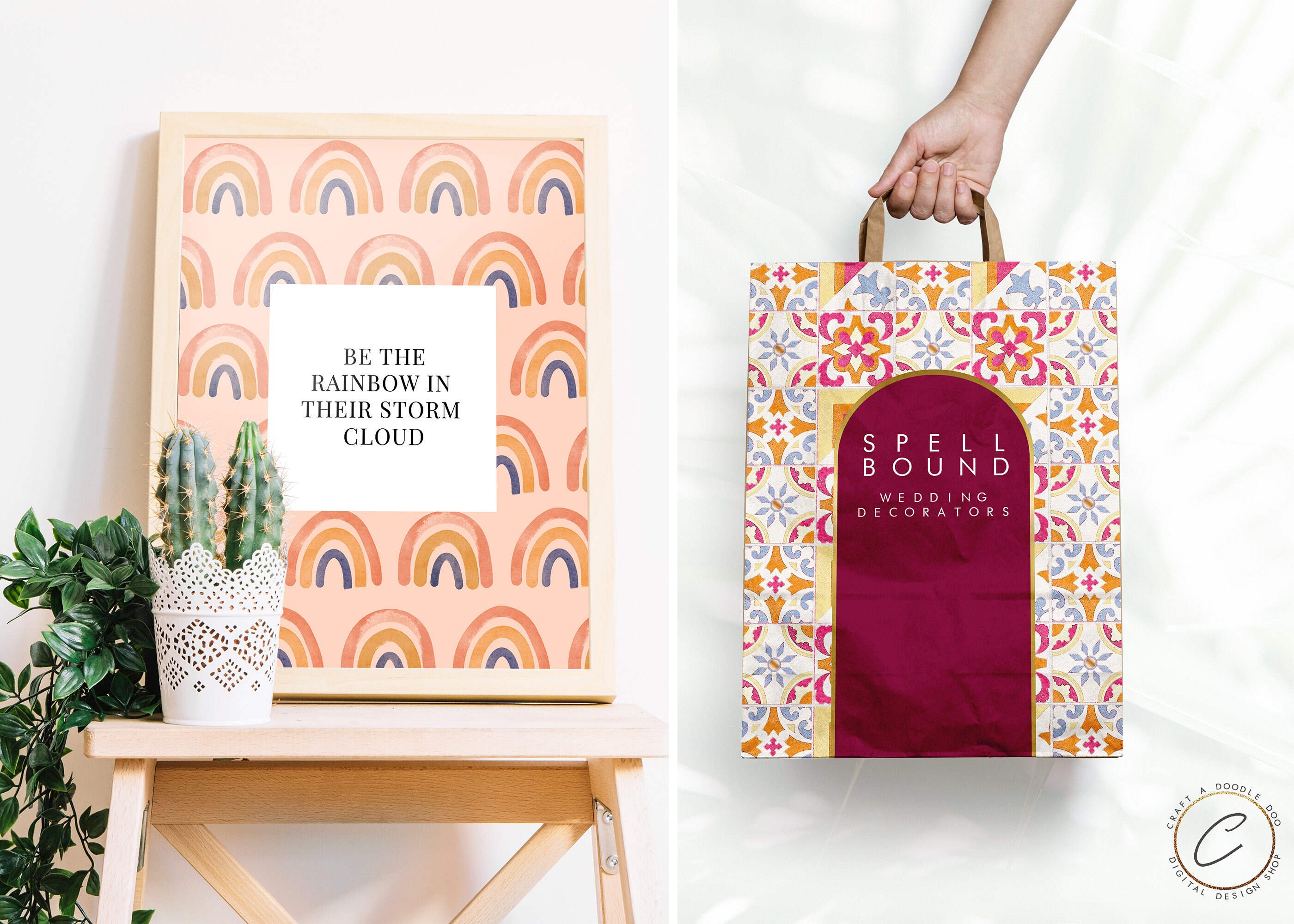 Watercolor Boho Digital Paper Commercial Use Exotic Oriental | Etsy