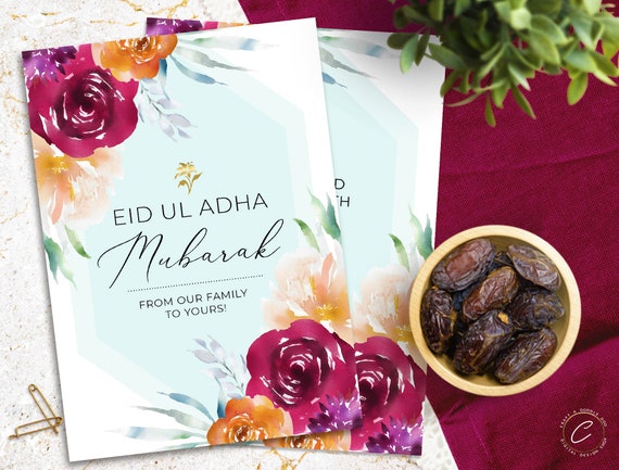 Printable Eid Ul Adha Card Digital Download Elegant - Etsy