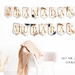 Ramadan Mubarak Banner Instant Printable Digital Download PDF, Luxury ...
