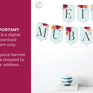 Eid Mubarak Banner, Instant Printable Digital Download PDF, Happy Eid ...