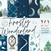 Winter Digital Paper & Clipart, Holiday Watercolor Graphics ...