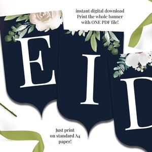 Eid Mubarak Banner, Instant Printable Digital Download PDF, Happy Eid ...
