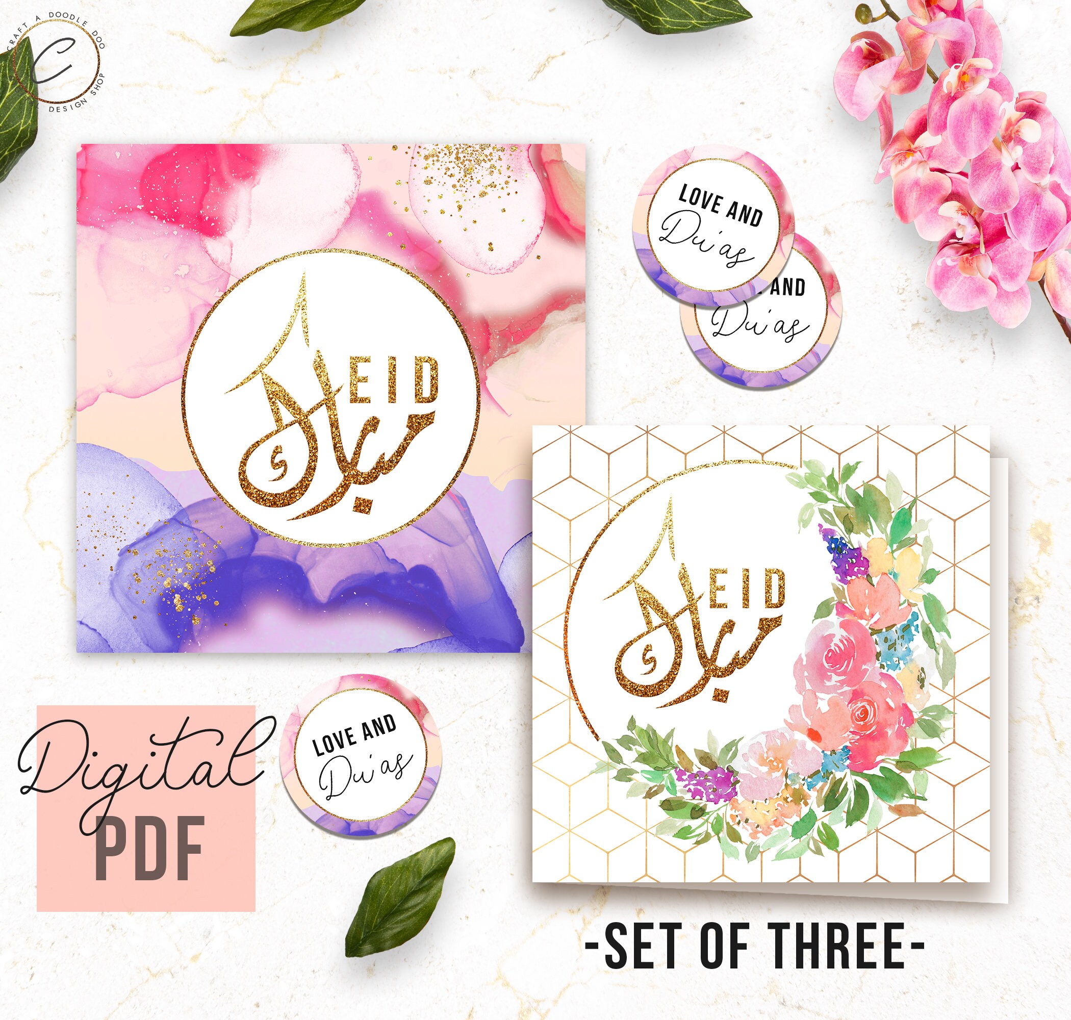 Editable Eid Greeting Card Envelope Stickers Speciality - Etsy