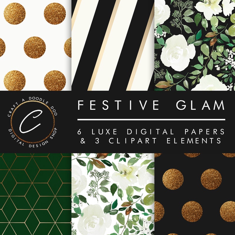 Gold Scrapbook Paper - Etsy