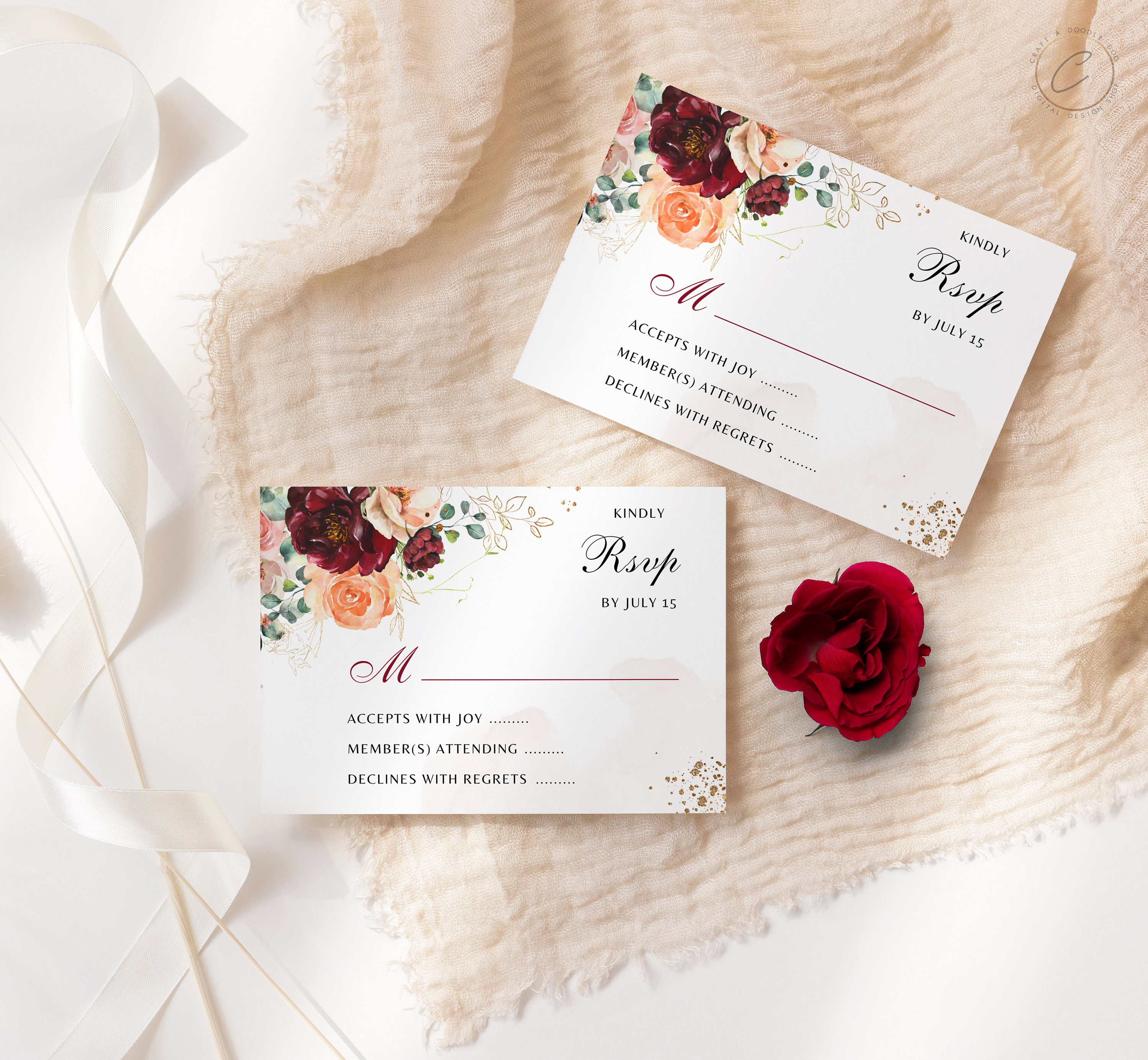 RSVP Card Insert DIGITAL DOWNLOAD Muslim Wedding Invitation - Etsy