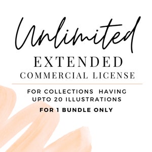 Extended Unlimited Commercial License , Upto 20 Watercolor / Digital ...