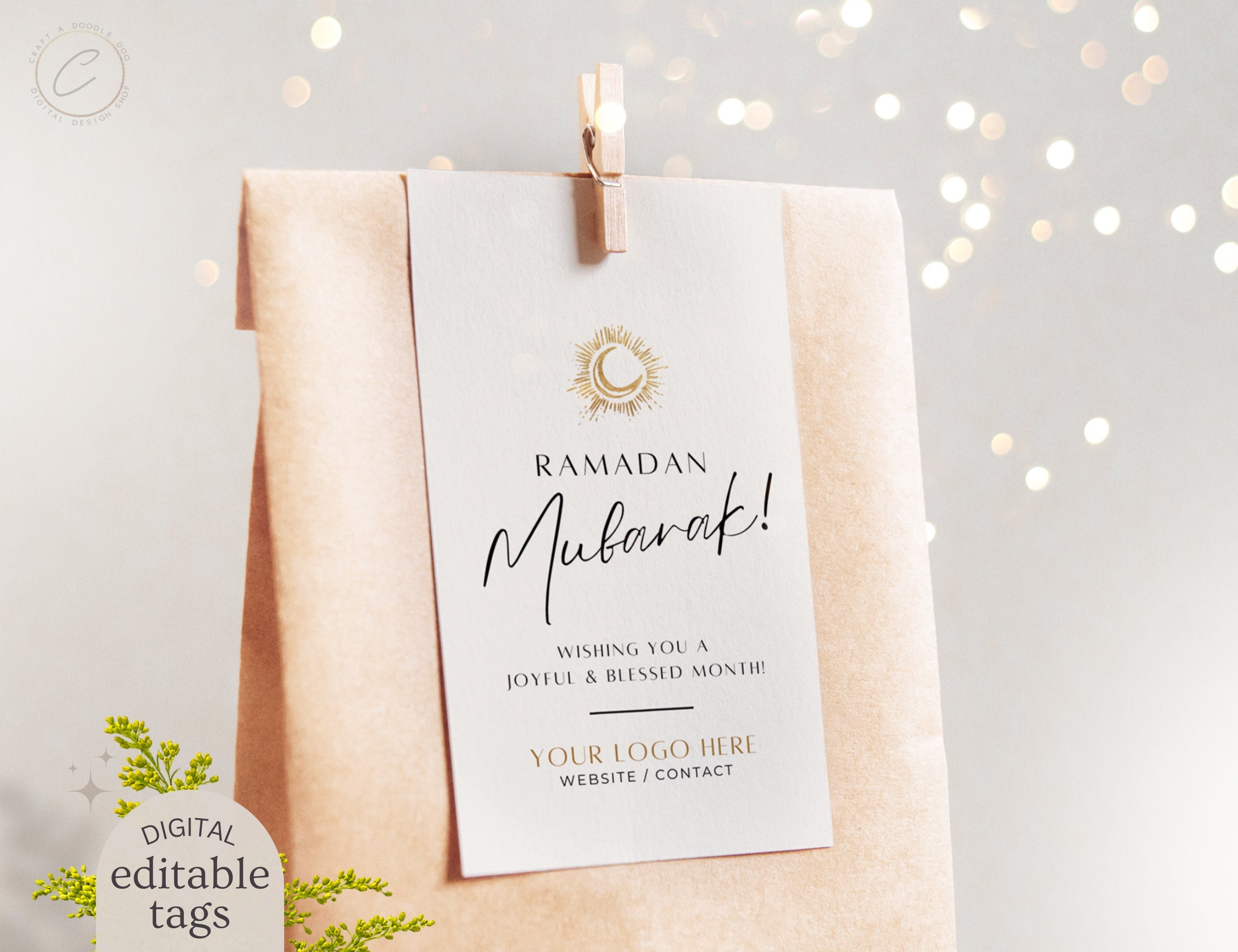Editable Ramadan Gift Tags Commercial Use Template DIGITAL DOWNLOAD ...