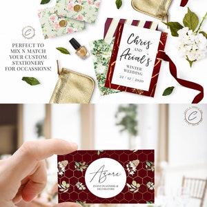 Burgundy Digital Holiday Paper Pack Download | Watercolor Floral ...