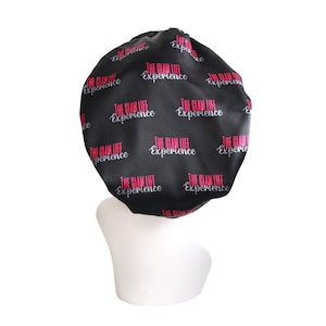 Custom Bonnet for Women,logo Repeated Double Layer Satin Bonnets ...