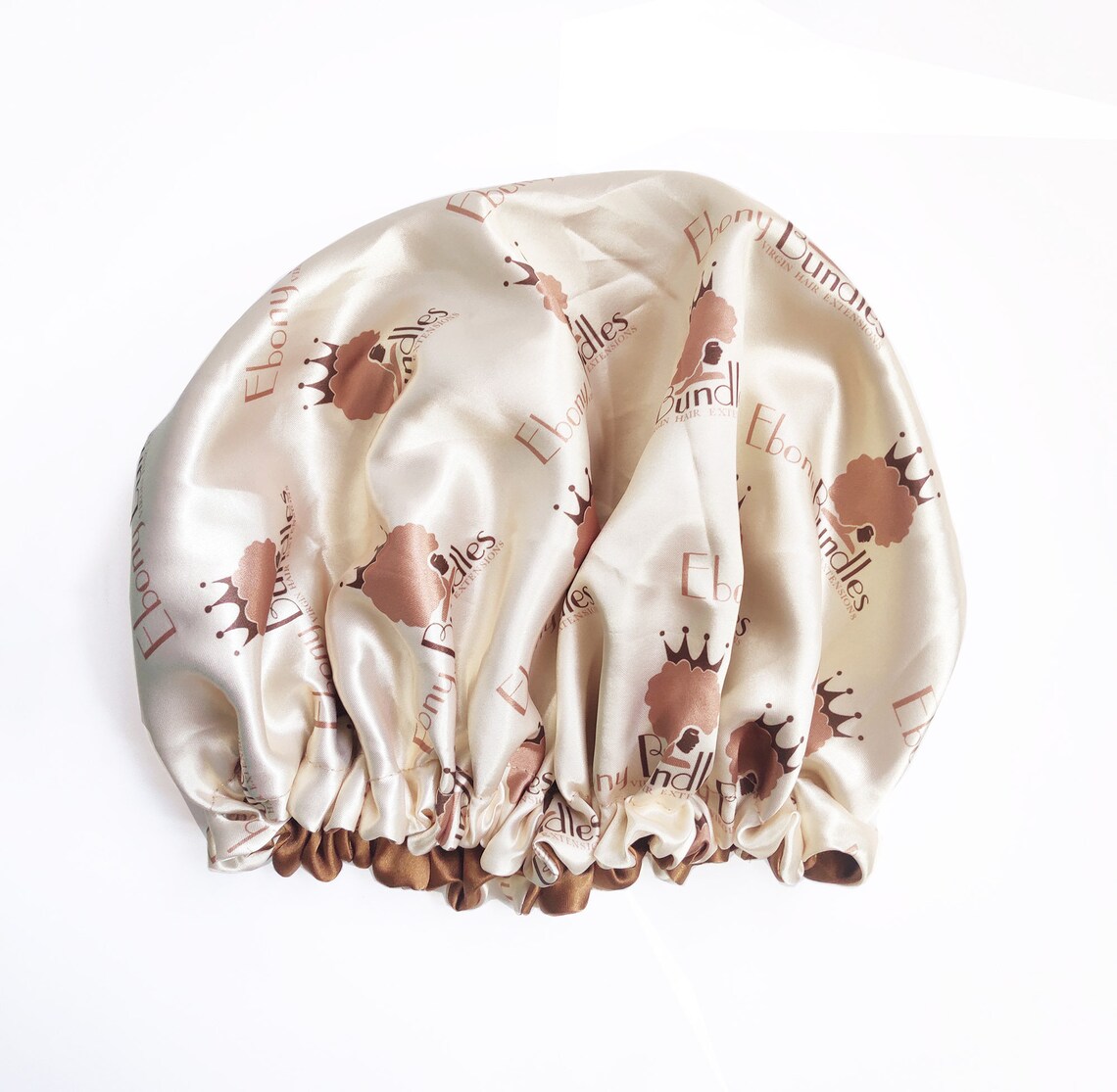 Logo All Over Satin Bonnets Edge Wraps Satin Edge Scarves | Etsy