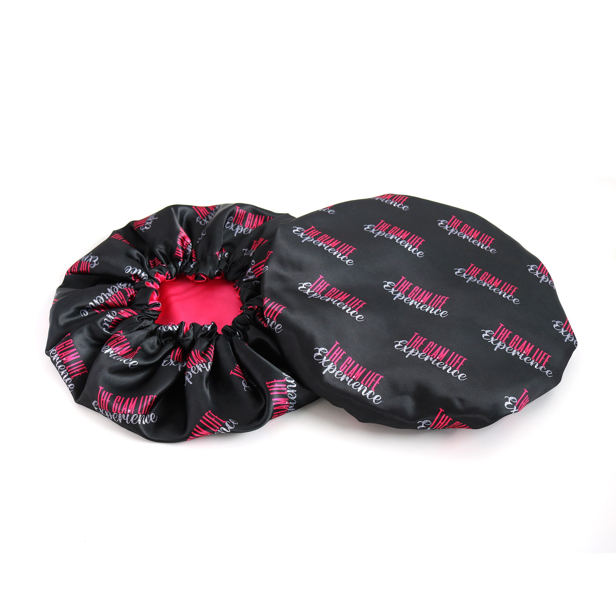 Custom Bonnet for Women,logo Repeated Double Layer Satin Bonnets ...