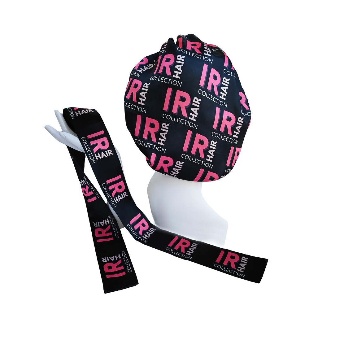 Custom Logo All Over Bonnets Edge Wrap Satin Edge Scarf | Etsy