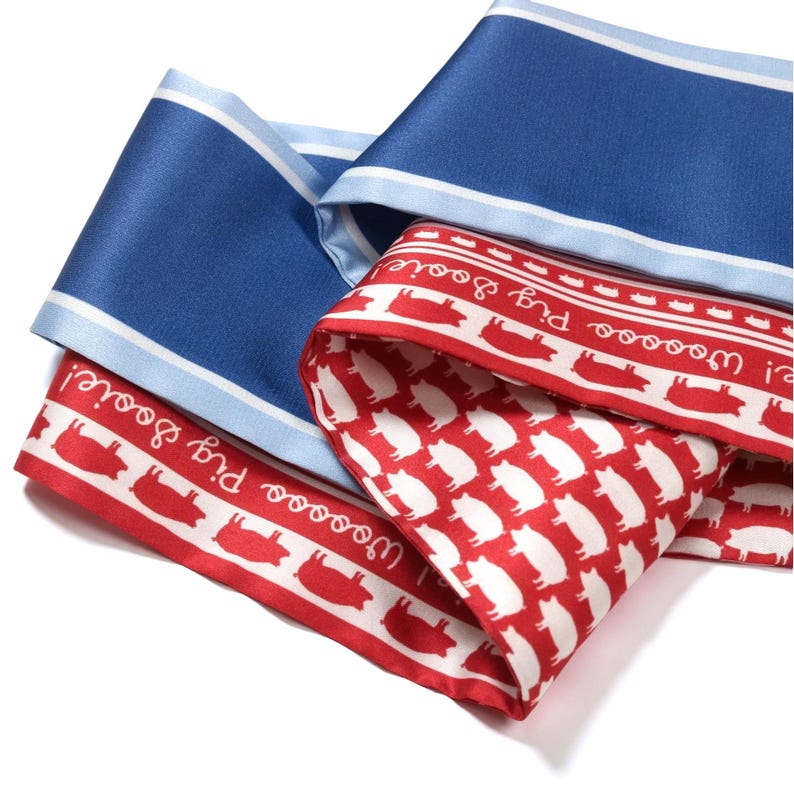 Custom Slim Scarf Bag Handle Scarf Wedding Scarf Printed Hair Scarf ...