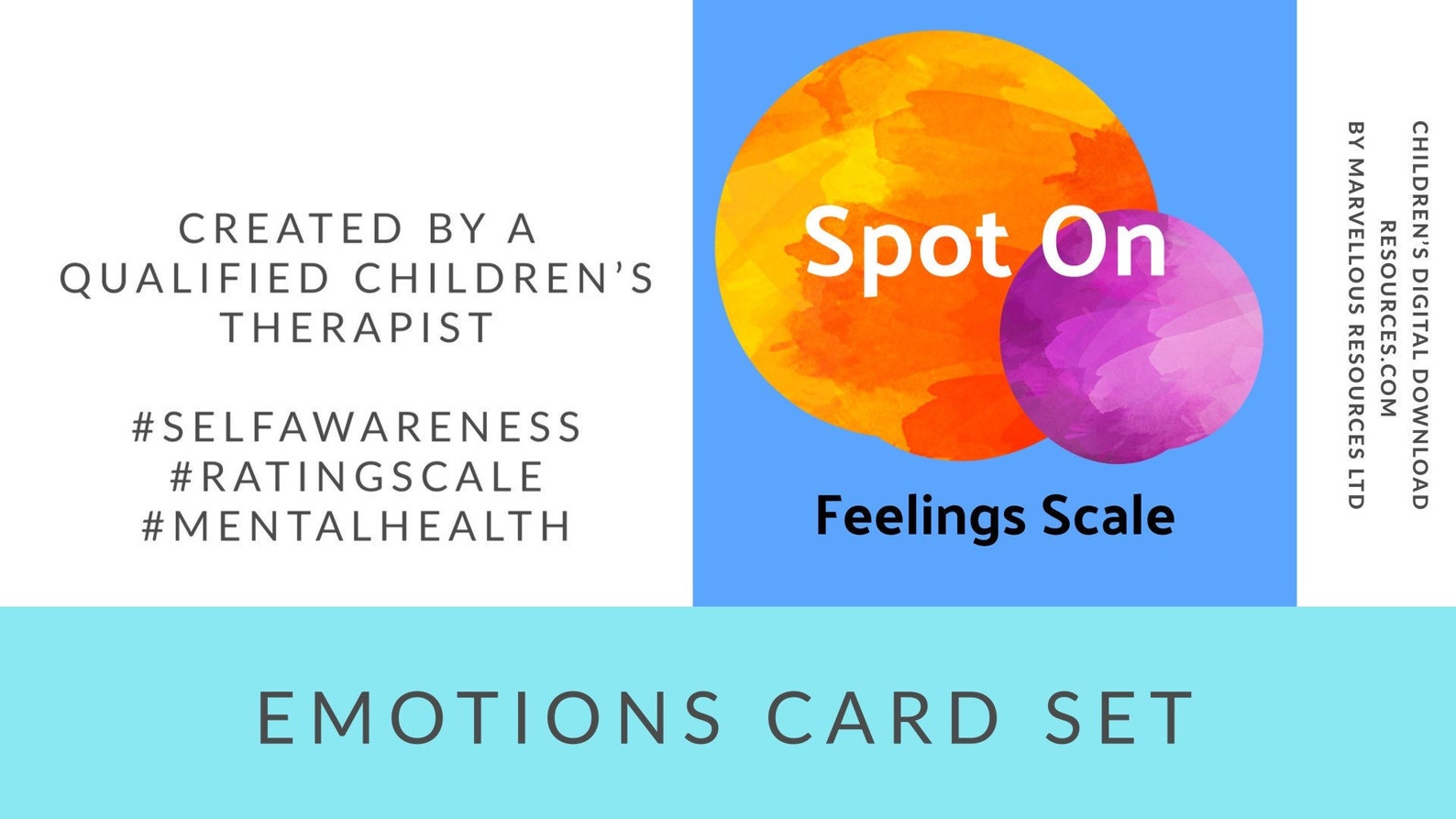 Spot on Feelings Scale Emotions Card Set - Etsy