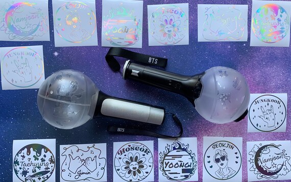 BTS ARMY Kpop Holographic Vinyl Decals - Etsy