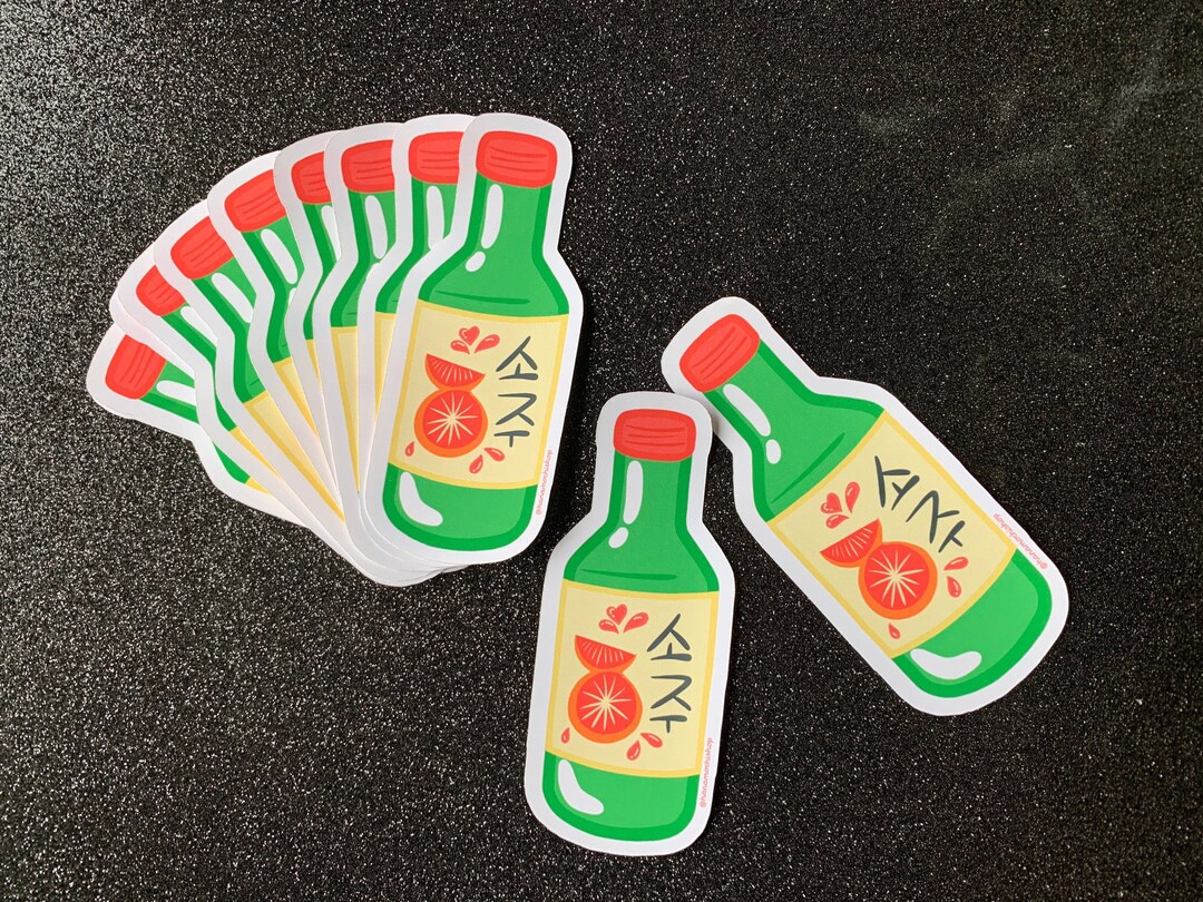 Cute Grapefruit Soju Sticker - Etsy