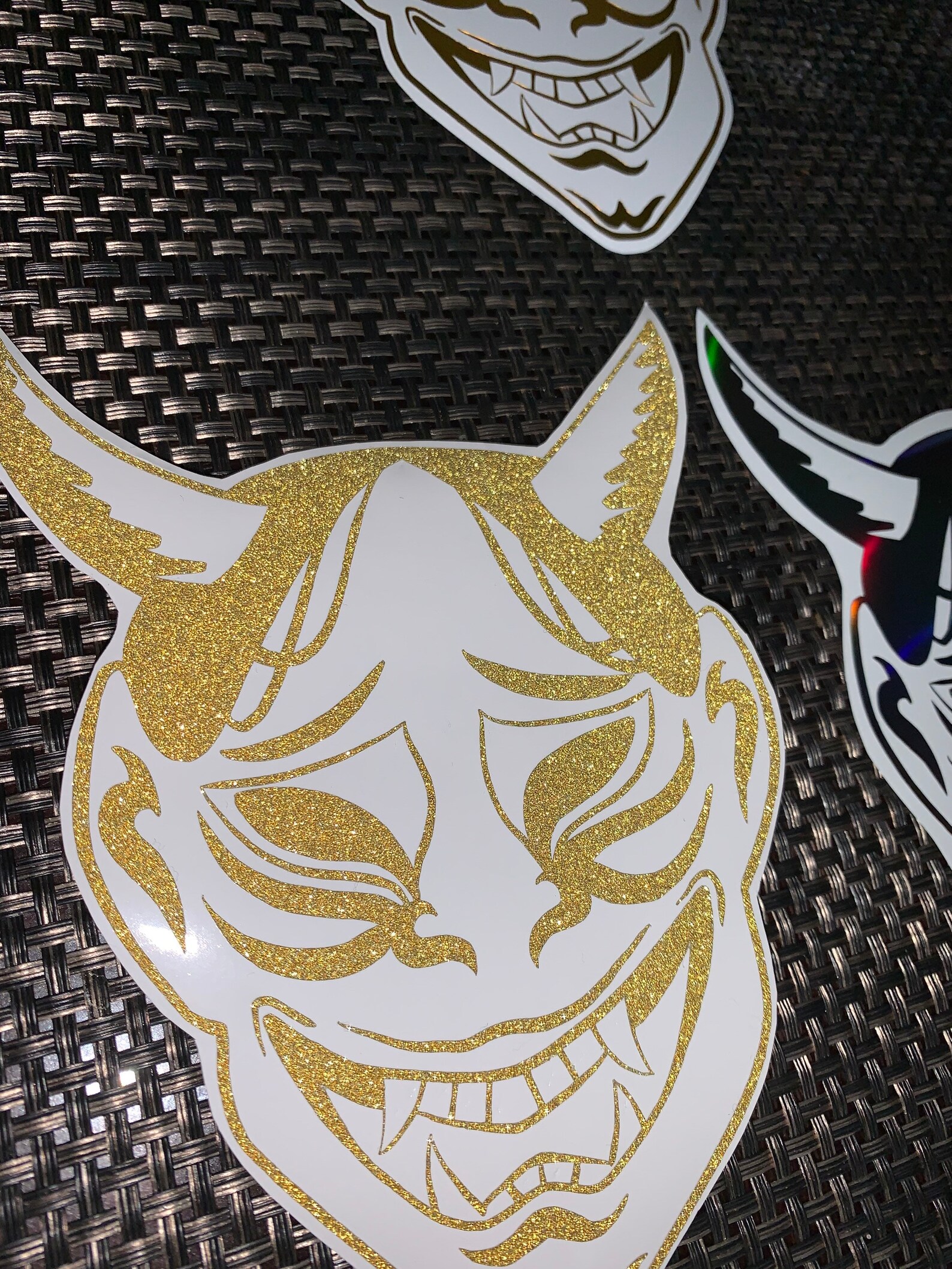 Japanese Oni Demon Mask Vinyl Decal | Etsy
