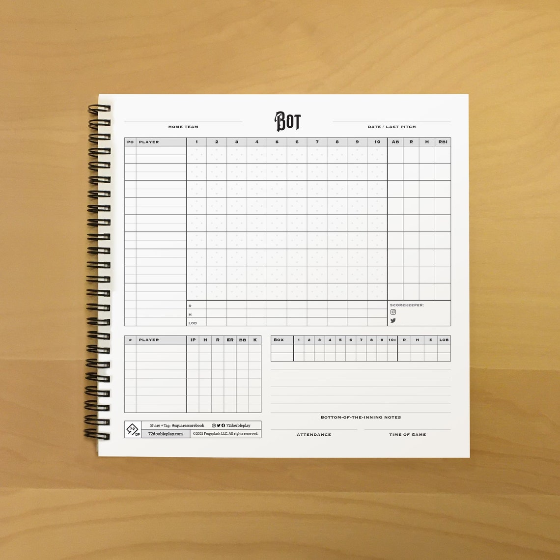Square Baseball Scorebook - Etsy