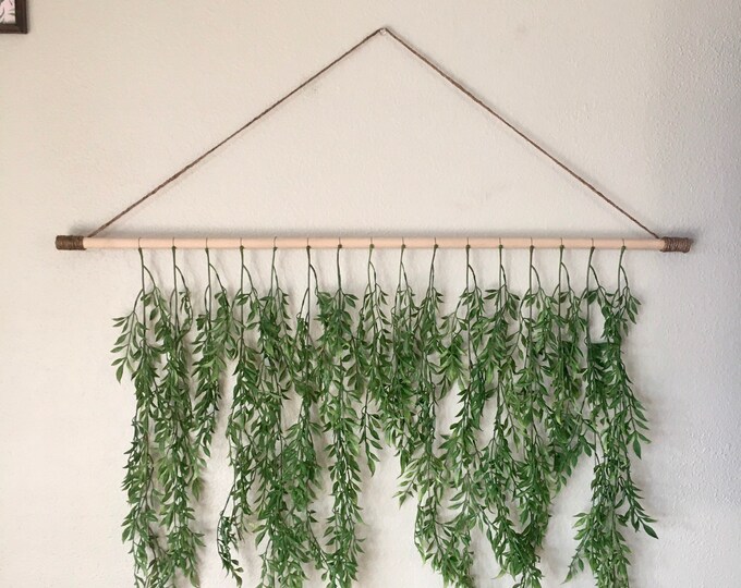 Beautiful Boho Greenery Wall Hanging - Etsy