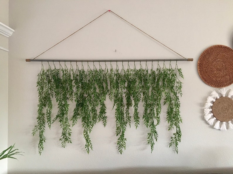 Beautiful Boho Greenery Wall Hanging | Etsy