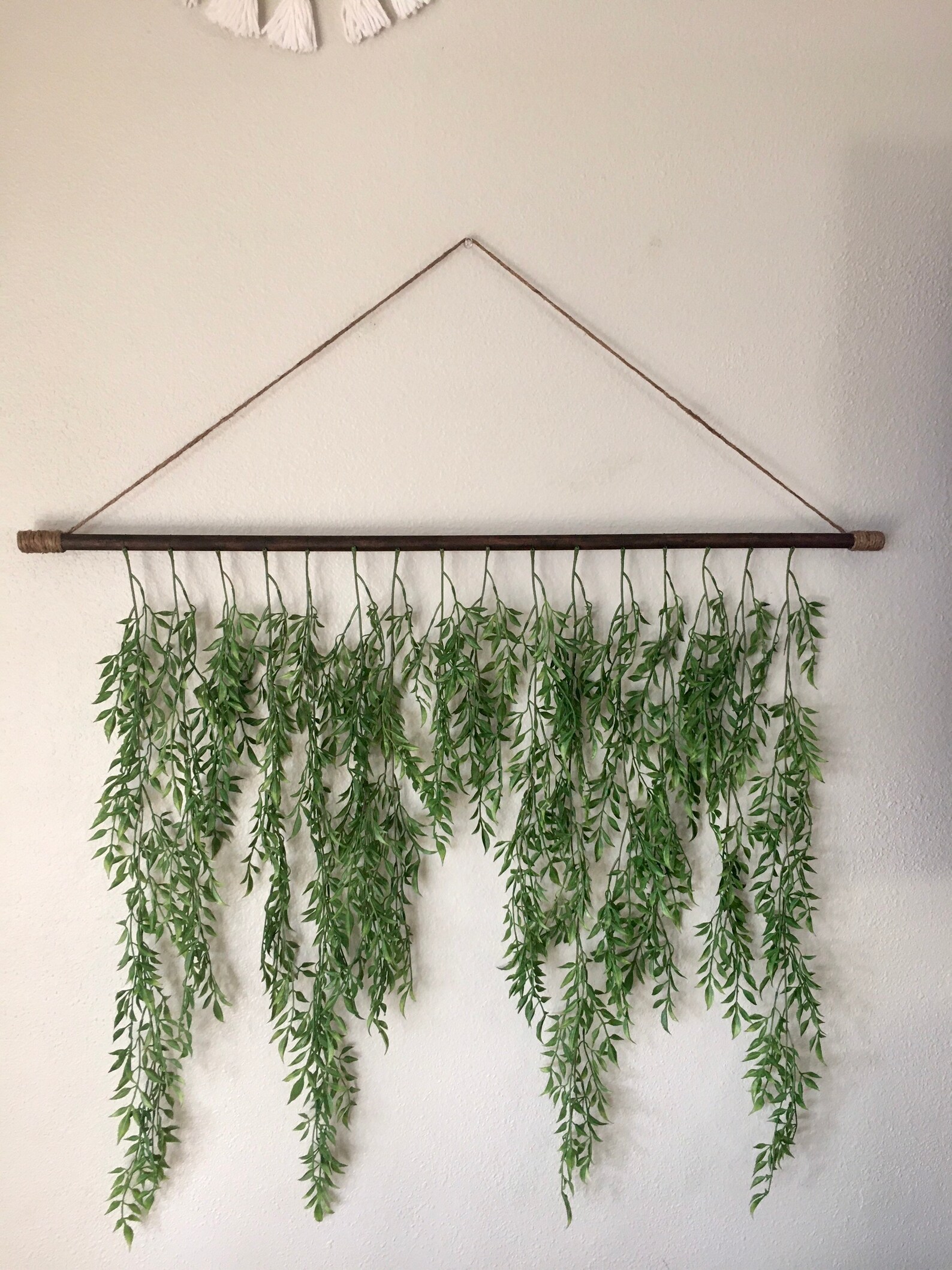 Beautiful Boho Greenery Wall Hanging | Etsy