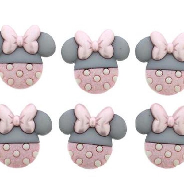 Minnie Mouse Button - Etsy