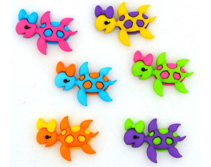 Turtle Power Novelty Button Collection, Dress It up Buttons, Cute ...