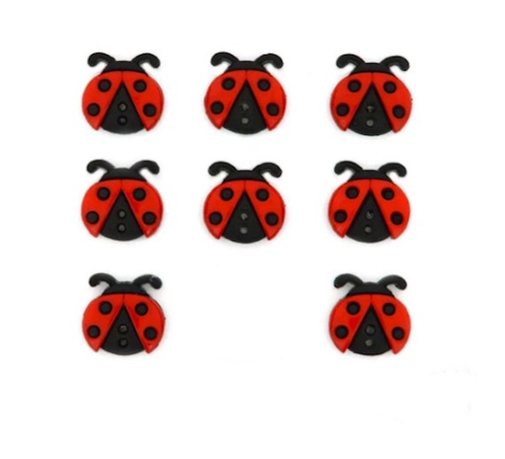 Sew Cute Ladybug Novelty Button Collection Cabochons Ladybug - Etsy