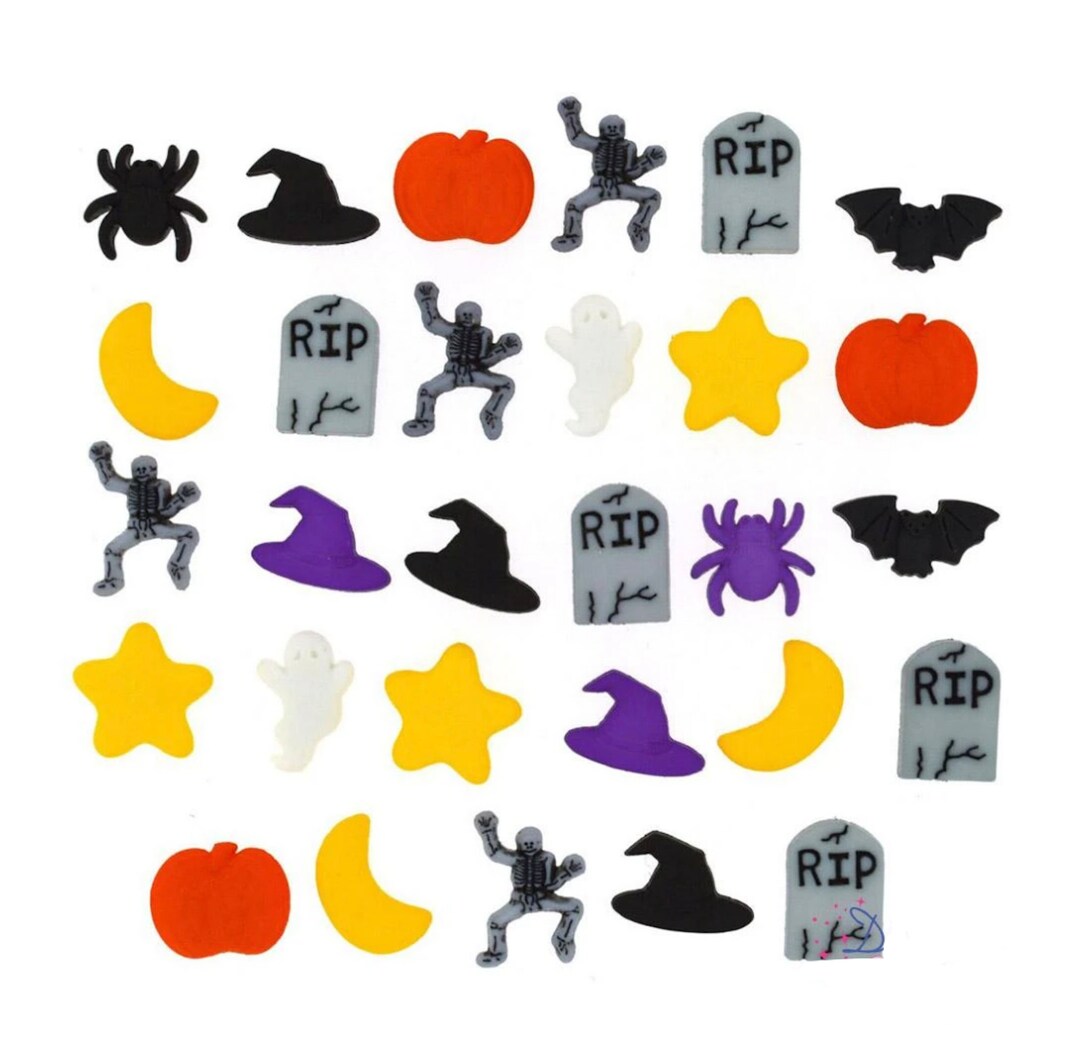 Fright Night Novelty Button Collection, Dress It up Buttons, Cabochons ...