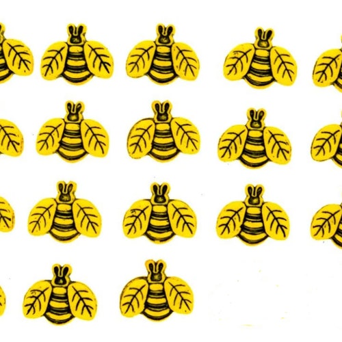 Tiny Bees Novelty Button Collection Dress It up Buttons - Etsy