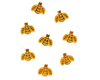 Tiny Bees Novelty Button Collection Dress It up Buttons - Etsy