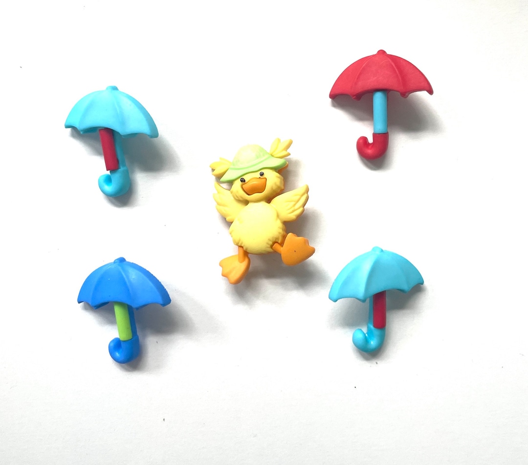 Duck & Umbrella Dress It up Buttons: Puddle Jumpers Novelty Collection ...