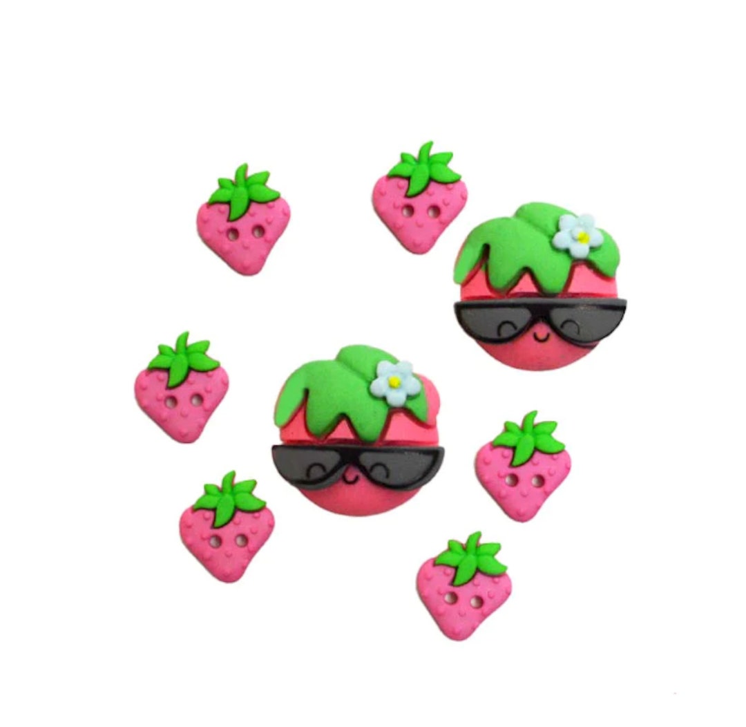 Strawberry Field Novelty Button Collection, Dress It up Buttons ...